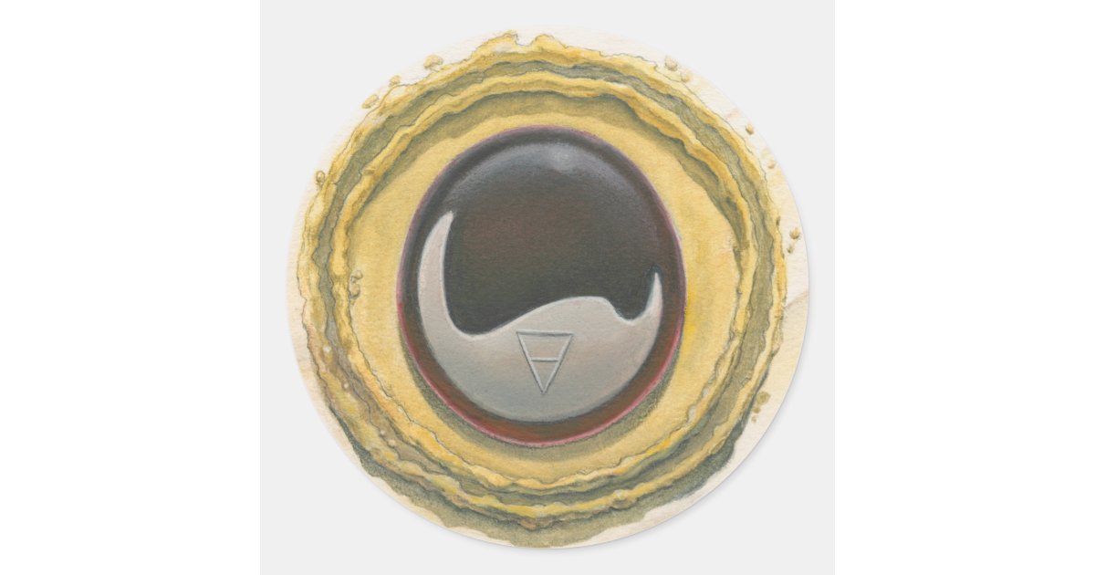 Onyx Core Classic Round Sticker | Zazzle