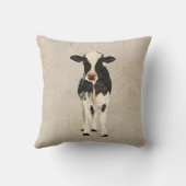 Onyx & Ivory Cow MoJo Pillow | Zazzle
