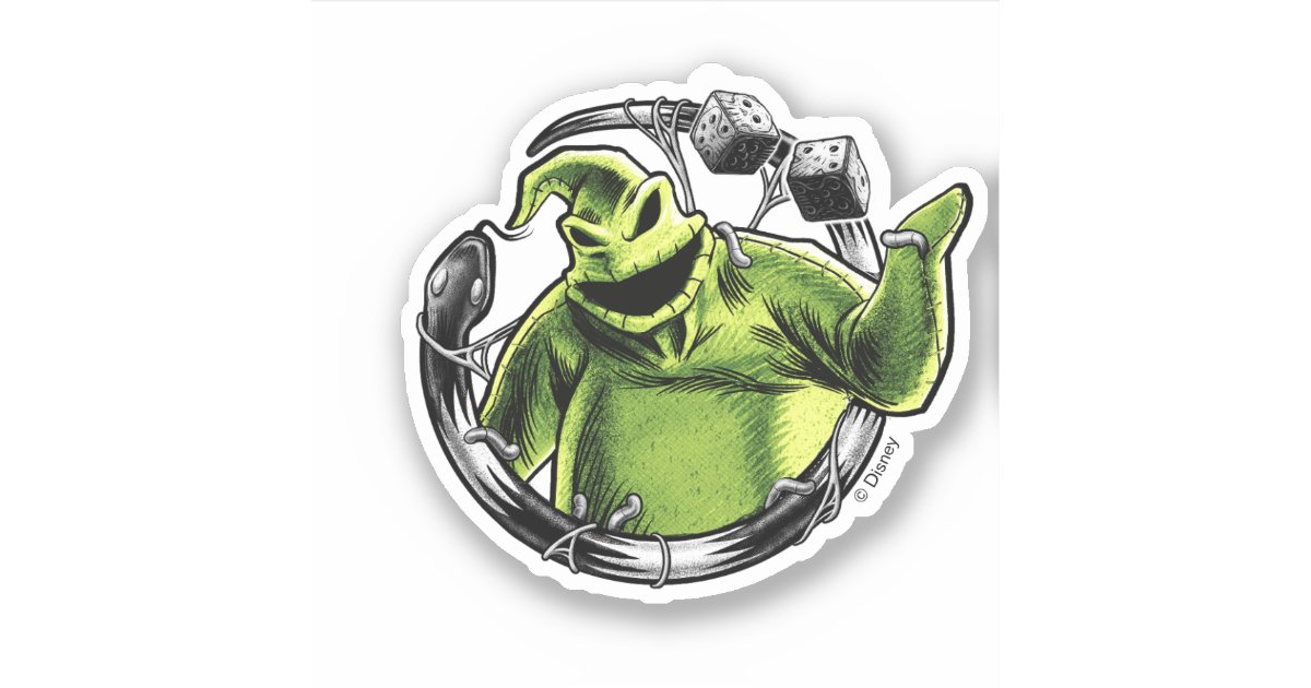 Oogie Boogie | Serpent & Dice Sticker | Zazzle