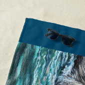 Ooh Goody Lunchtime Sea Otter Painting Beach Towel | Zazzle
