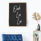 Ooh La La French Expression in Black and White Poster | Zazzle