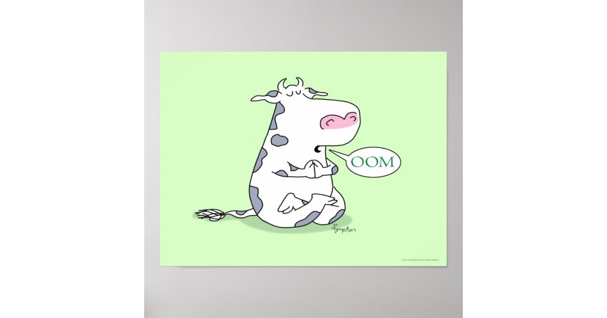 OOM COW poster by Sandra Boynton | Zazzle
