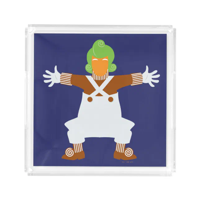 Oompa Loompa Arms Out Acrylic Tray | Zazzle