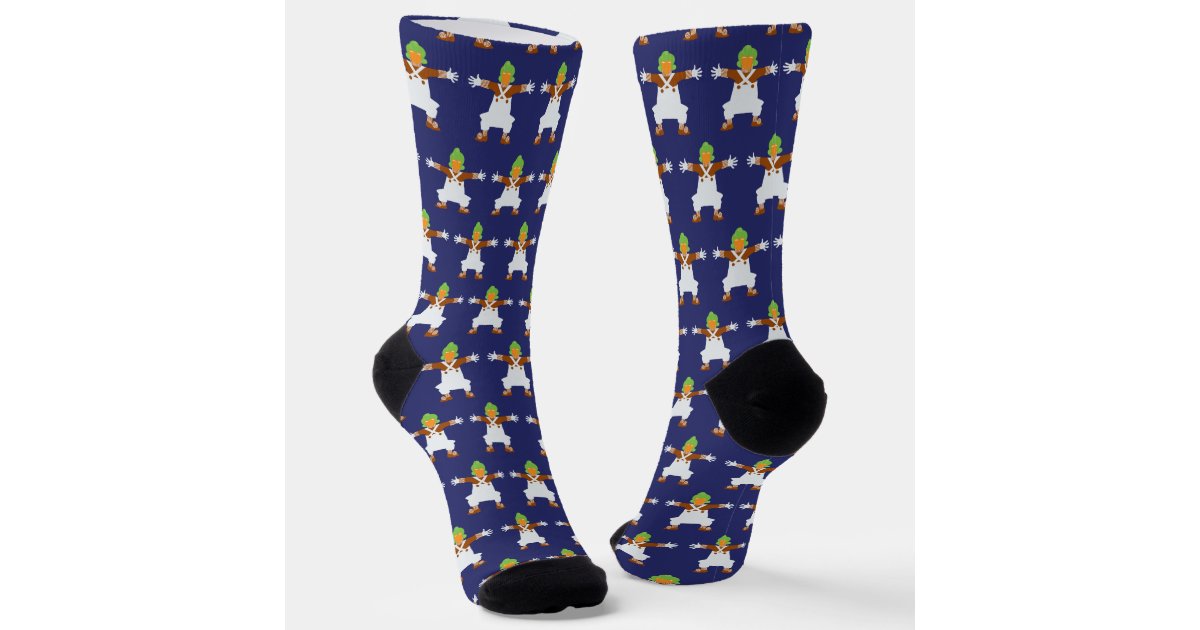 Oompa Loompa Arms Out Socks | Zazzle