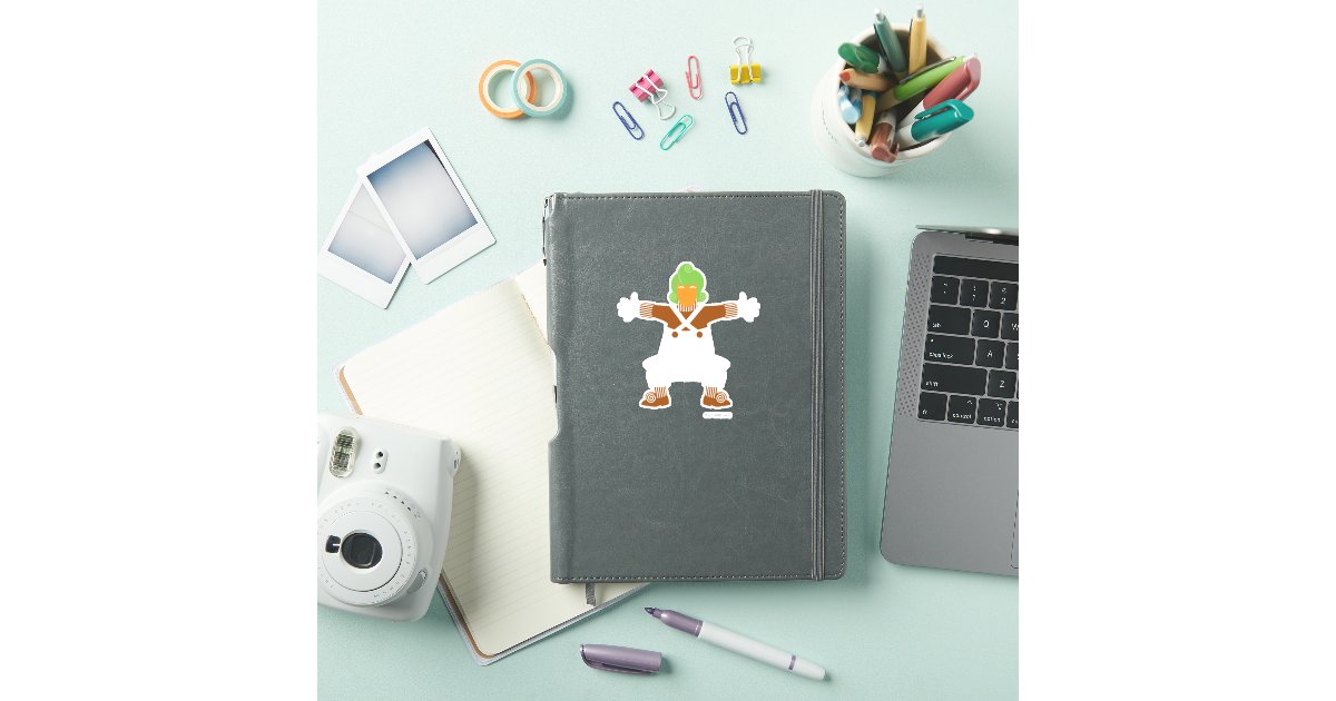 Oompa Loompa Arms Out Sticker | Zazzle