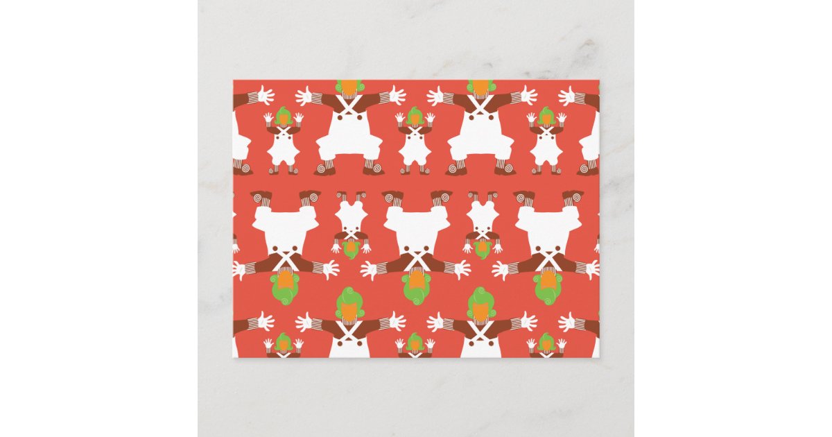 Oompa Loompa Dancing Pattern Postcard | Zazzle