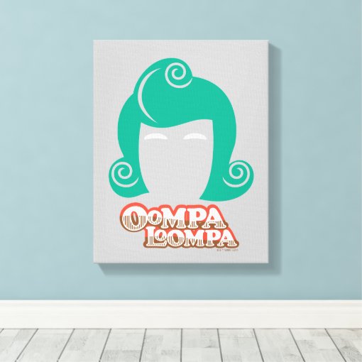 Oompa Loompa Hair Graphic Canvas Print | Zazzle