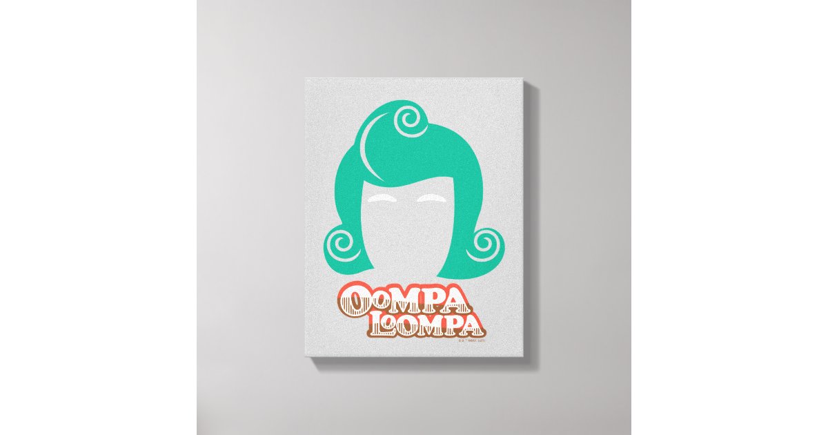 Oompa Loompa Hair Graphic Canvas Print | Zazzle