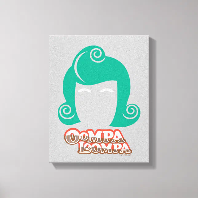 Oompa Loompa Hair Graphic Canvas Print | Zazzle