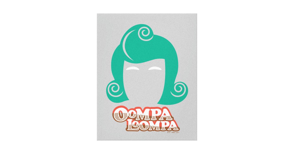 Oompa Loompa Hair Graphic Canvas Print | Zazzle