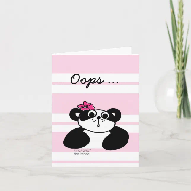 OOPS … I’M SORRY Card | Zazzle