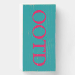"OOTD" Funny Saying Modern Home Art Wooden Box Sign | Zazzle