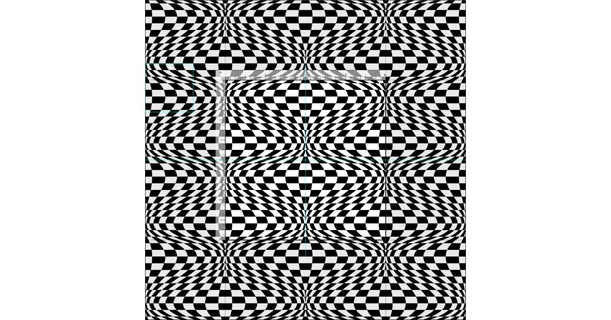 Op Art Checkerboard Fabric | Zazzle