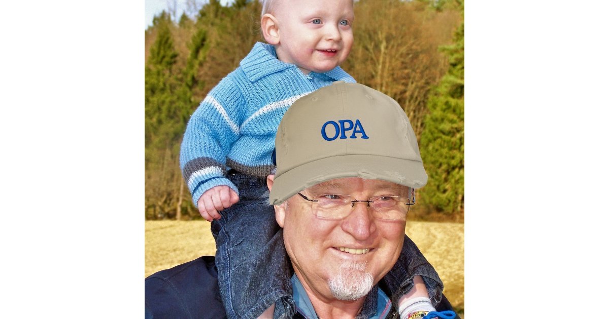 Opa - German grandpa Embroidered Baseball Cap | Zazzle