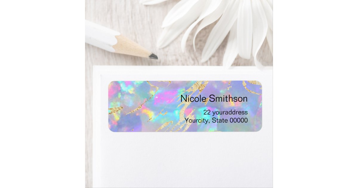 opal background labels | Zazzle