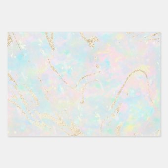 opal gemstone inspired background wrapping paper sheets | Zazzle