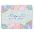 Opal Gemstone Pastel Iridescent Modern Business Door Sign | Zazzle