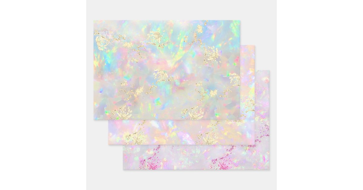 opal gemstone texture wrapping paper sheets | Zazzle
