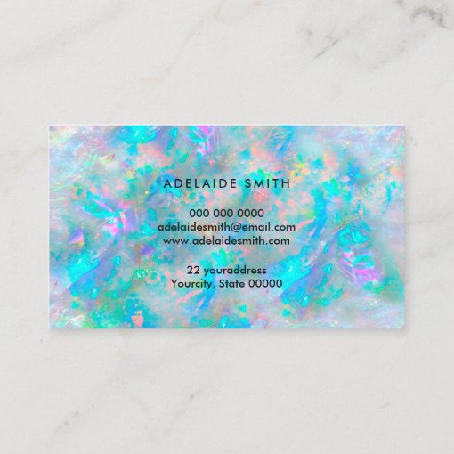 opal inspired texture loyalty card | Zazzle