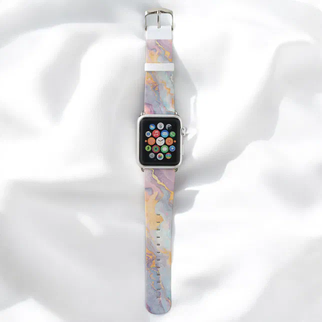 Opal Stone Colorful Texture Apple Watch Band | Zazzle