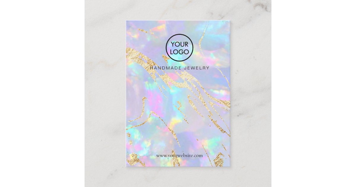 opal texture design display card | Zazzle
