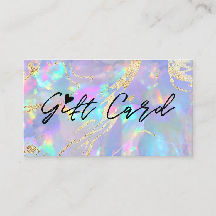opal texture gift certificate | Zazzle