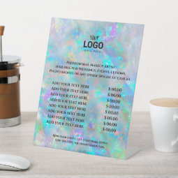 opal texture price list Pedestal Sign | Zazzle