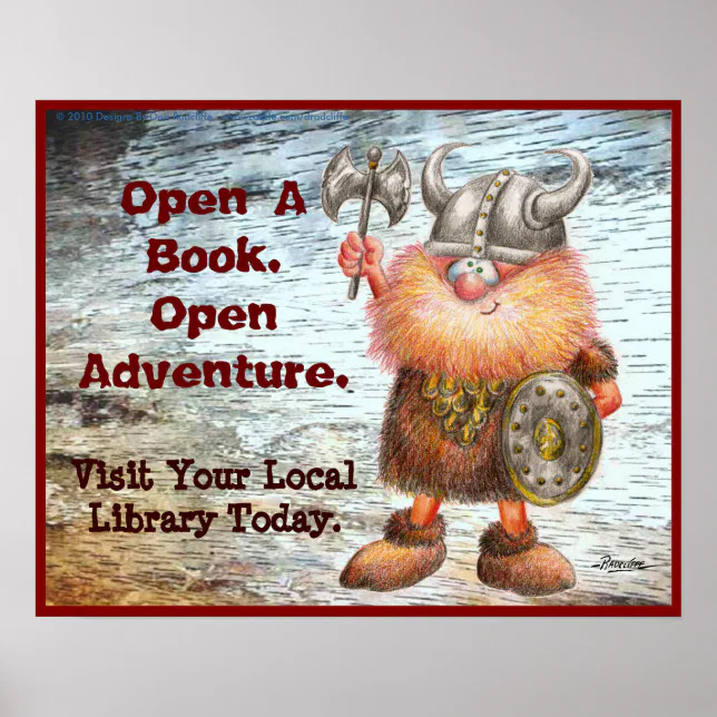 Open A Book. Open Adventure. Poster | Zazzle