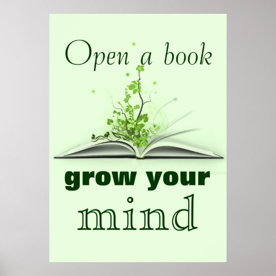Open A Book Poster | Zazzle.com