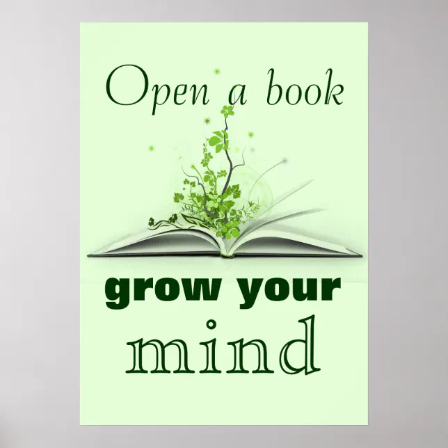 Open A Book Poster | Zazzle