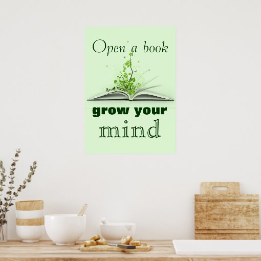 Open A Book Poster | Zazzle