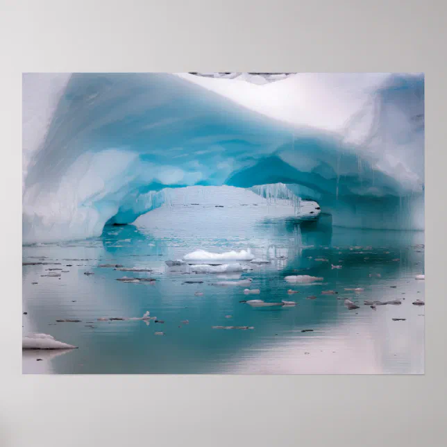 Open Arch Iceberg | Antarctica Poster | Zazzle
