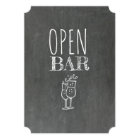 Open Bar and a Wedding Invitations | Zazzle.com