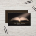 Open Book, Book Store Business Card | Zazzle