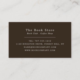 Open Book, Book Store Business Card | Zazzle