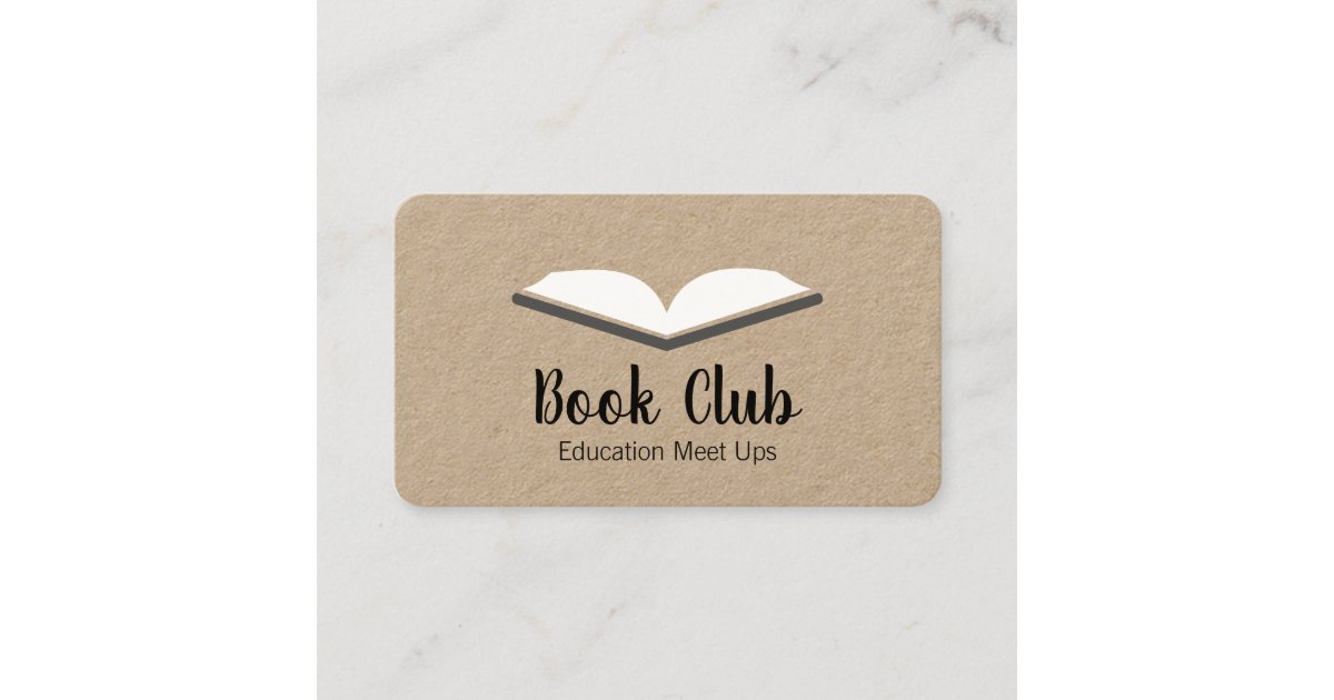 Open Book Business Card | Zazzle
