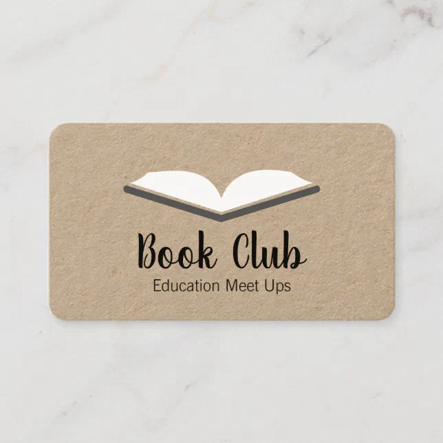 Open Book Business Card | Zazzle