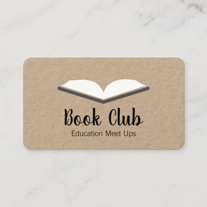 Open Book Business Card | Zazzle.com