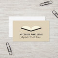 Open Book Business Card | Zazzle
