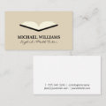 Open Book Business Card | Zazzle
