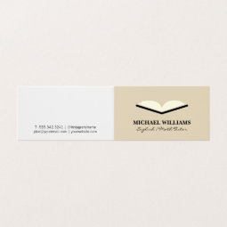 Open Book Business Card | Zazzle