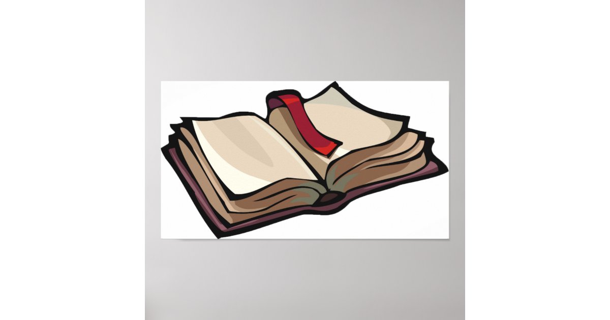 Open Book Poster | Zazzle.com