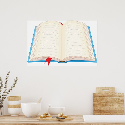 Open Book Poster | Zazzle