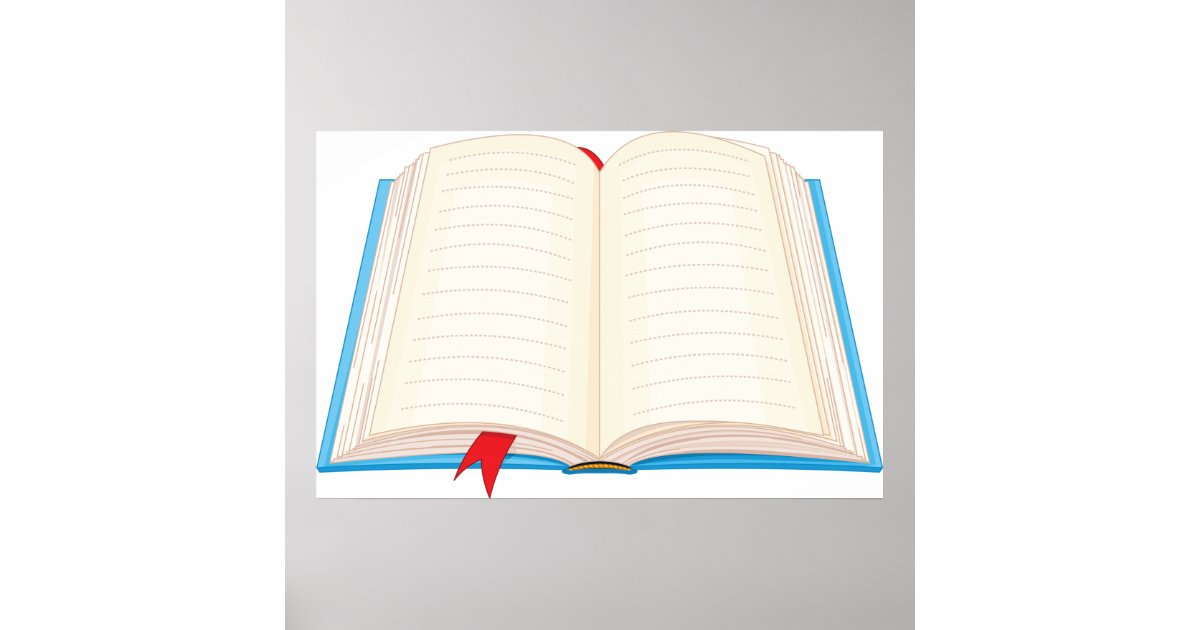 Open Book Poster | Zazzle
