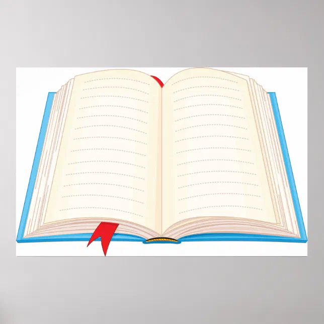 Open Book Poster | Zazzle