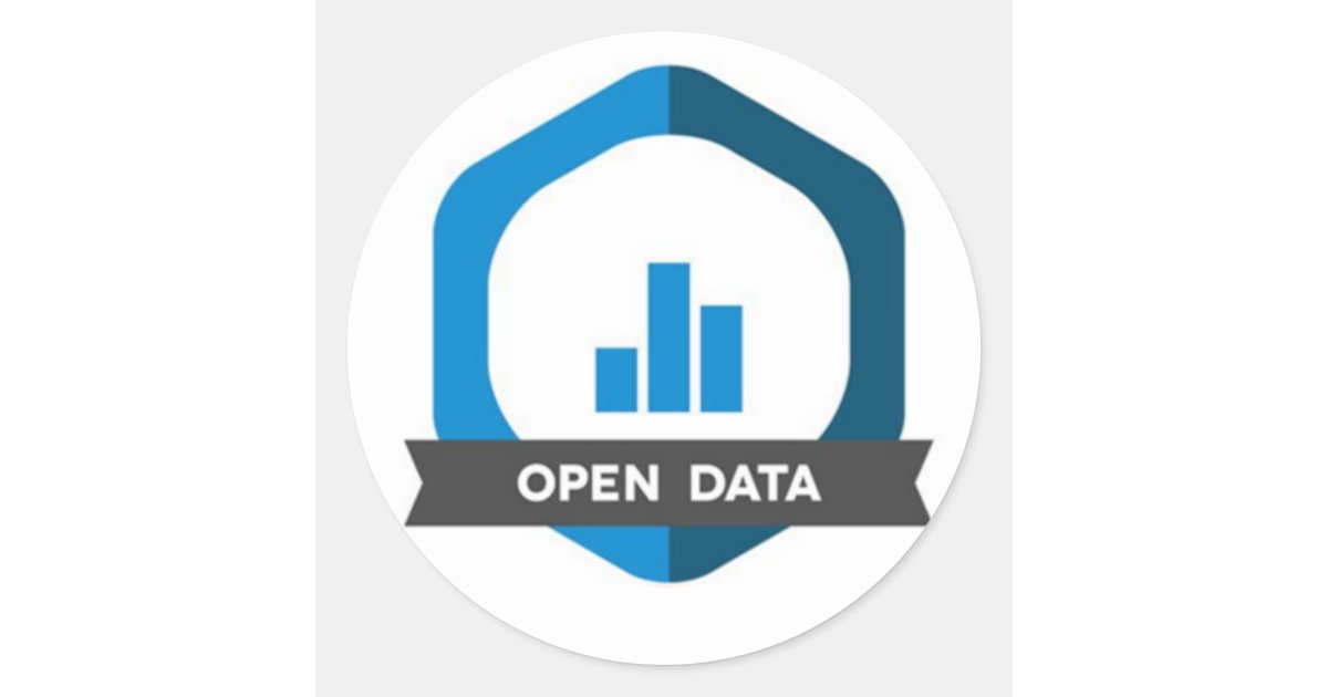 Open Data Sticker Badge | Zazzle.com