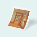 Open door unique small flyer handout door painting | Zazzle