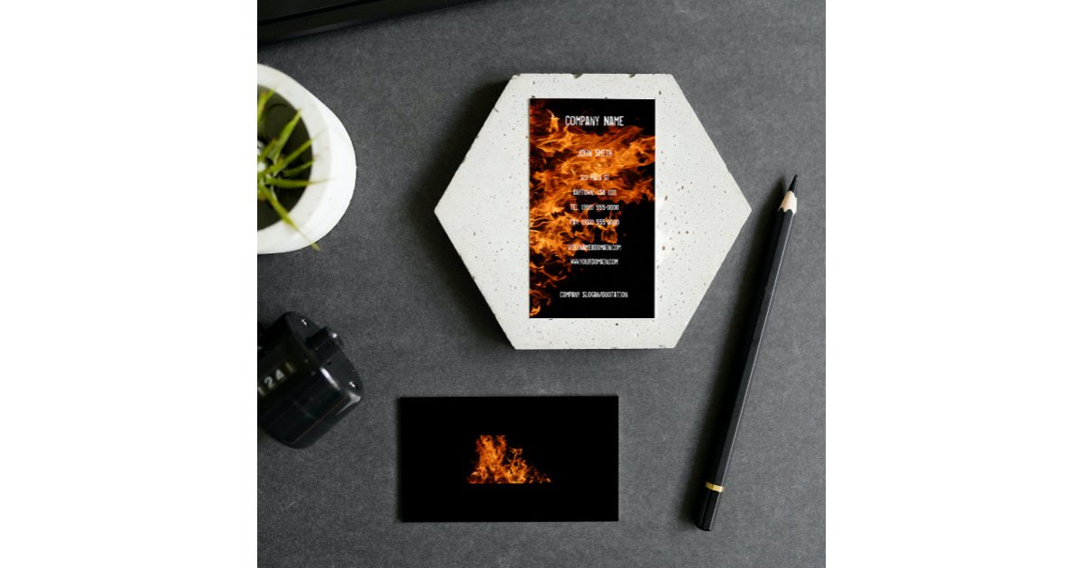 Open Fire Business Card | Zazzle