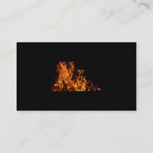 Open Fire Business Card | Zazzle