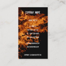 Open Fire Business Card | Zazzle